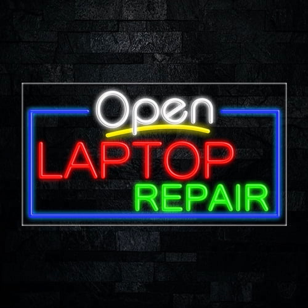 Laptop Repair LED Neon Sign 33"L x 18"H #35778 - Walmart.com