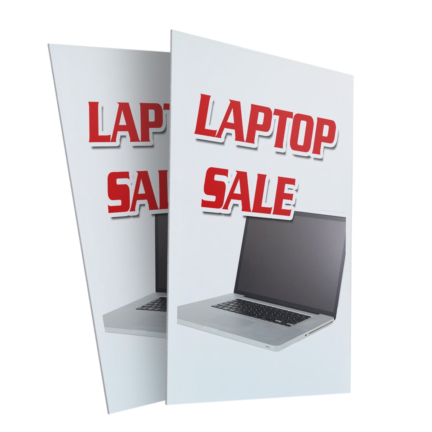 Laptop Sale (2-PACK) 24" x 36" Plastic Signs | Sign Insert 4mm ...