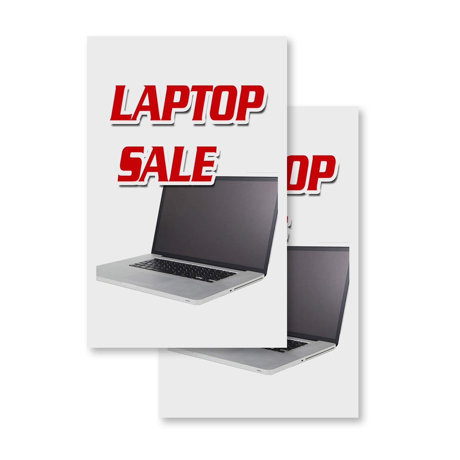 Laptop Sale (2-PACK) 24" x 36" Vinyl Decals | Sign Insert Peel & Stick ...
