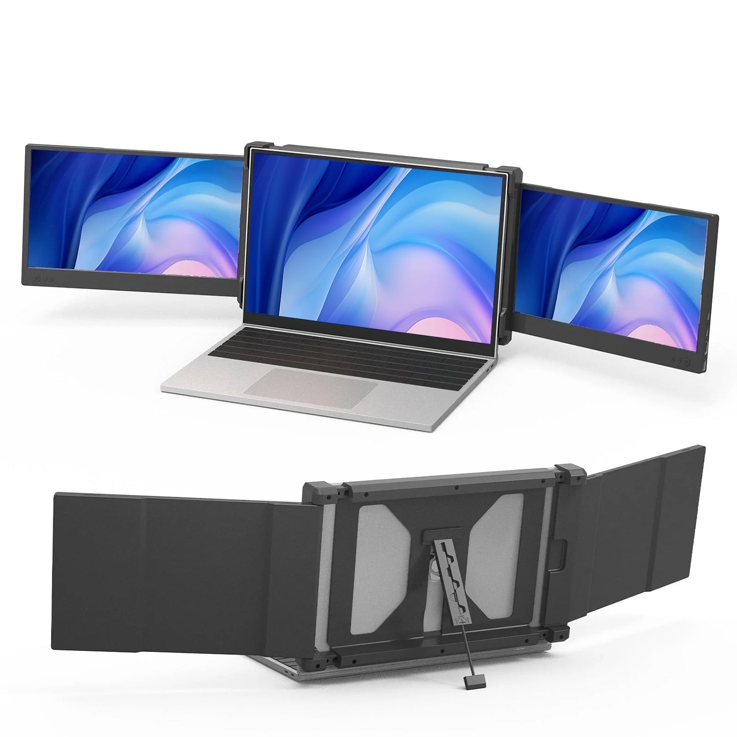 Laptop Screen Extender, 12-inch 1080P Full HD IPS Display, Triple ...
