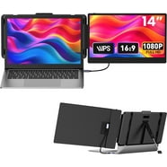 Marsmyth 14'' Triple Monitor for Laptop Screen Extender, Dual Monitor ...