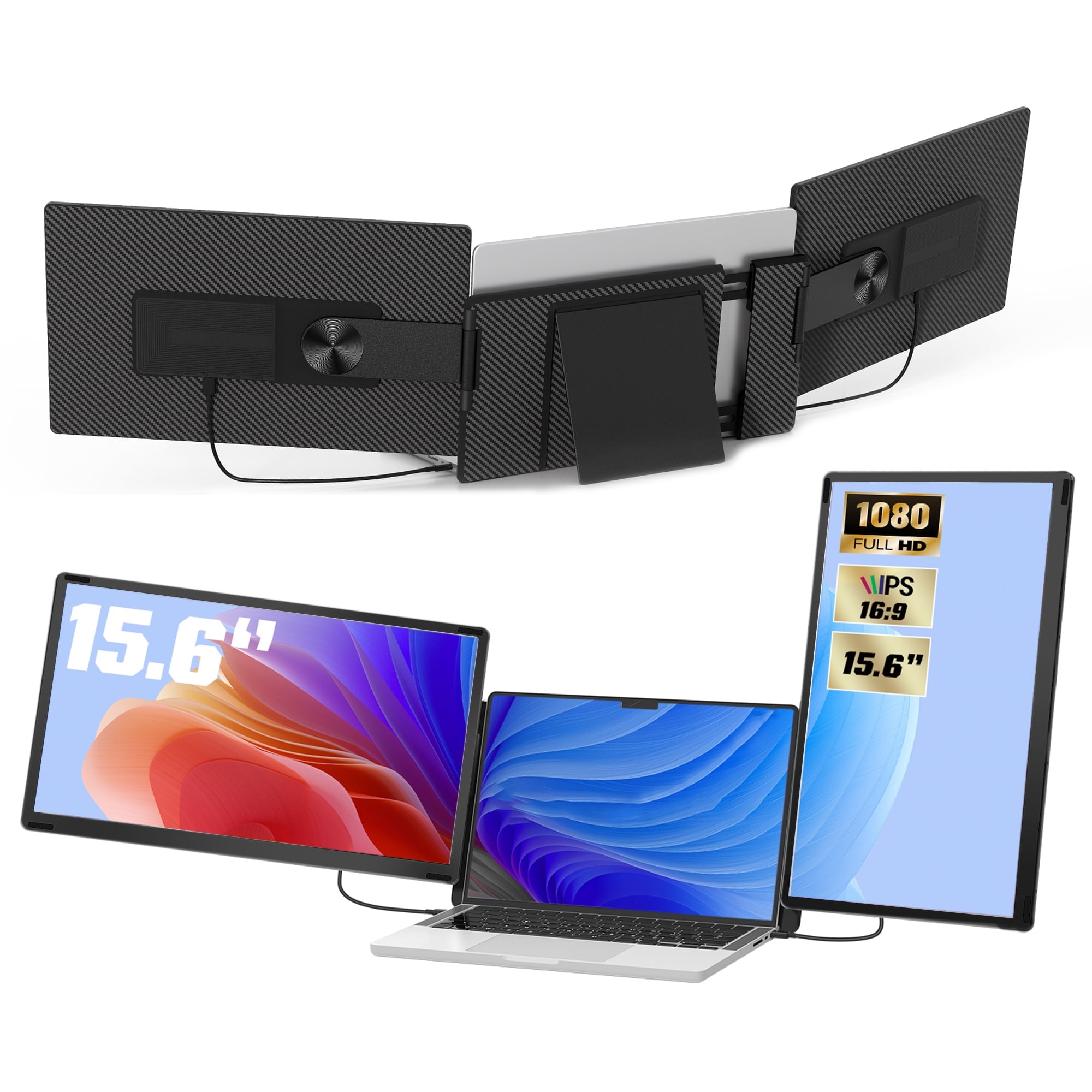 Laptop Screen Extender,Triple Screen Laptop Monitor Extender,Plug ...