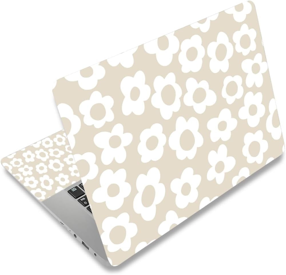 Laptop Skin Sticker Decal, Apricot Flower 13" 13.3" 14" 15" 15.4" 15.6 ...