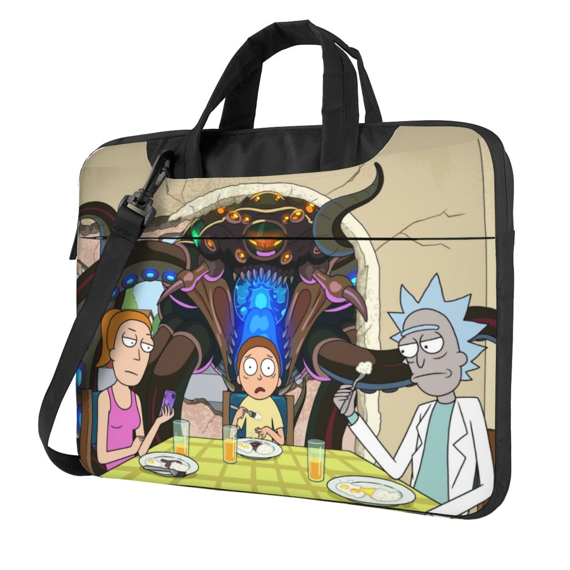 Laptop Sleeve 14" Cute Anime Cartoon Rick And Morty Computer Case ...