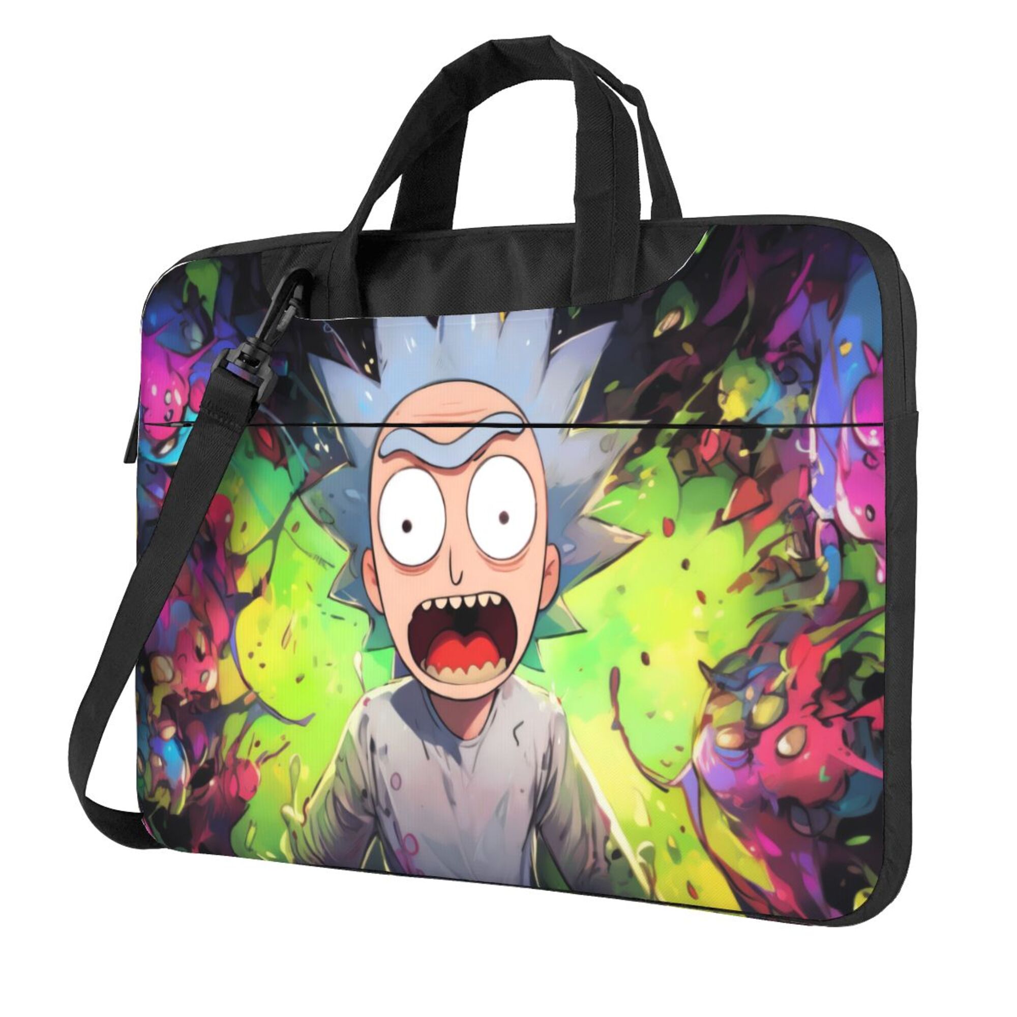 Laptop Sleeve 14" Cute Anime Cartoon Rick And Morty Computer Case ...