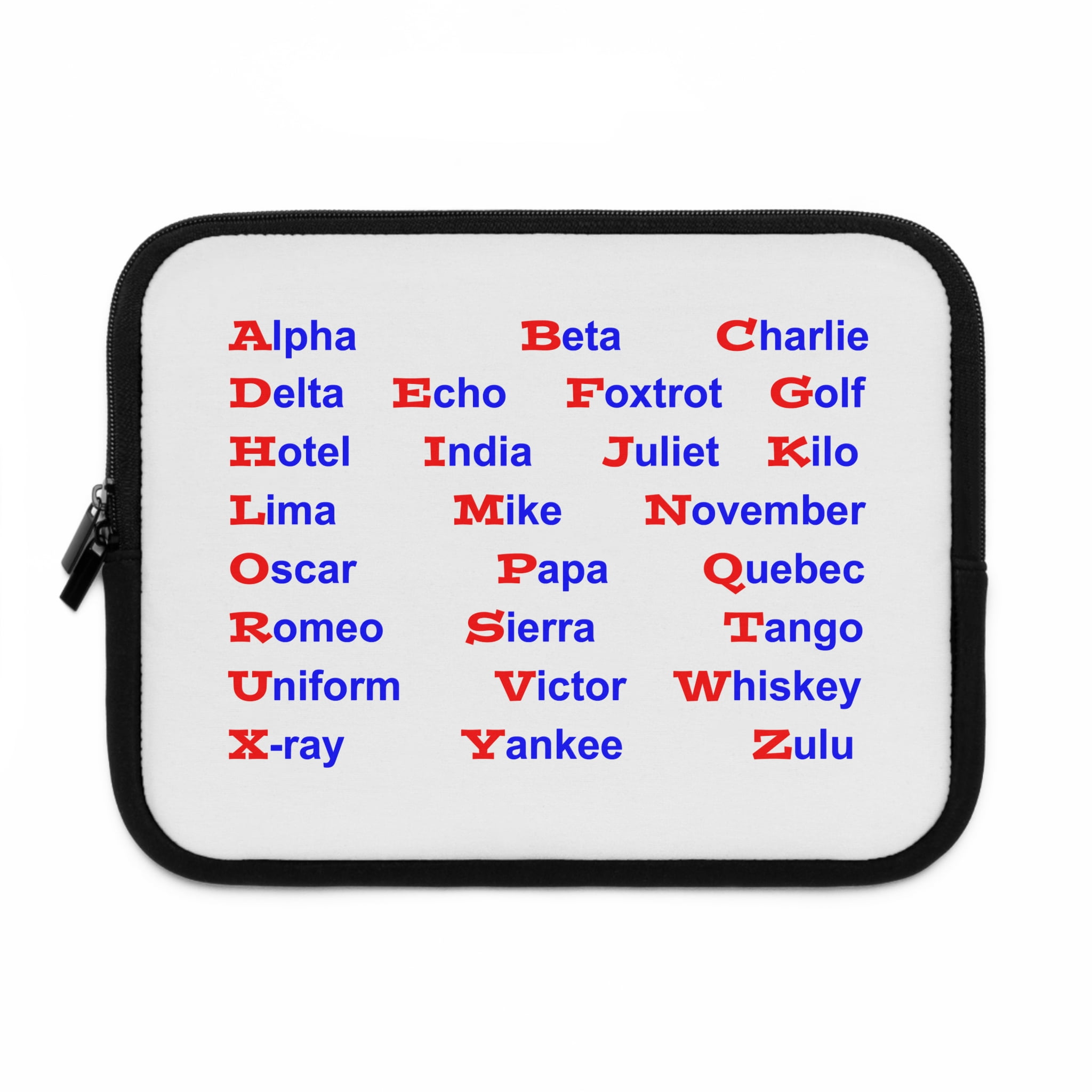 Laptop Sleeve NATO Phonetic Alphabet - Walmart.com