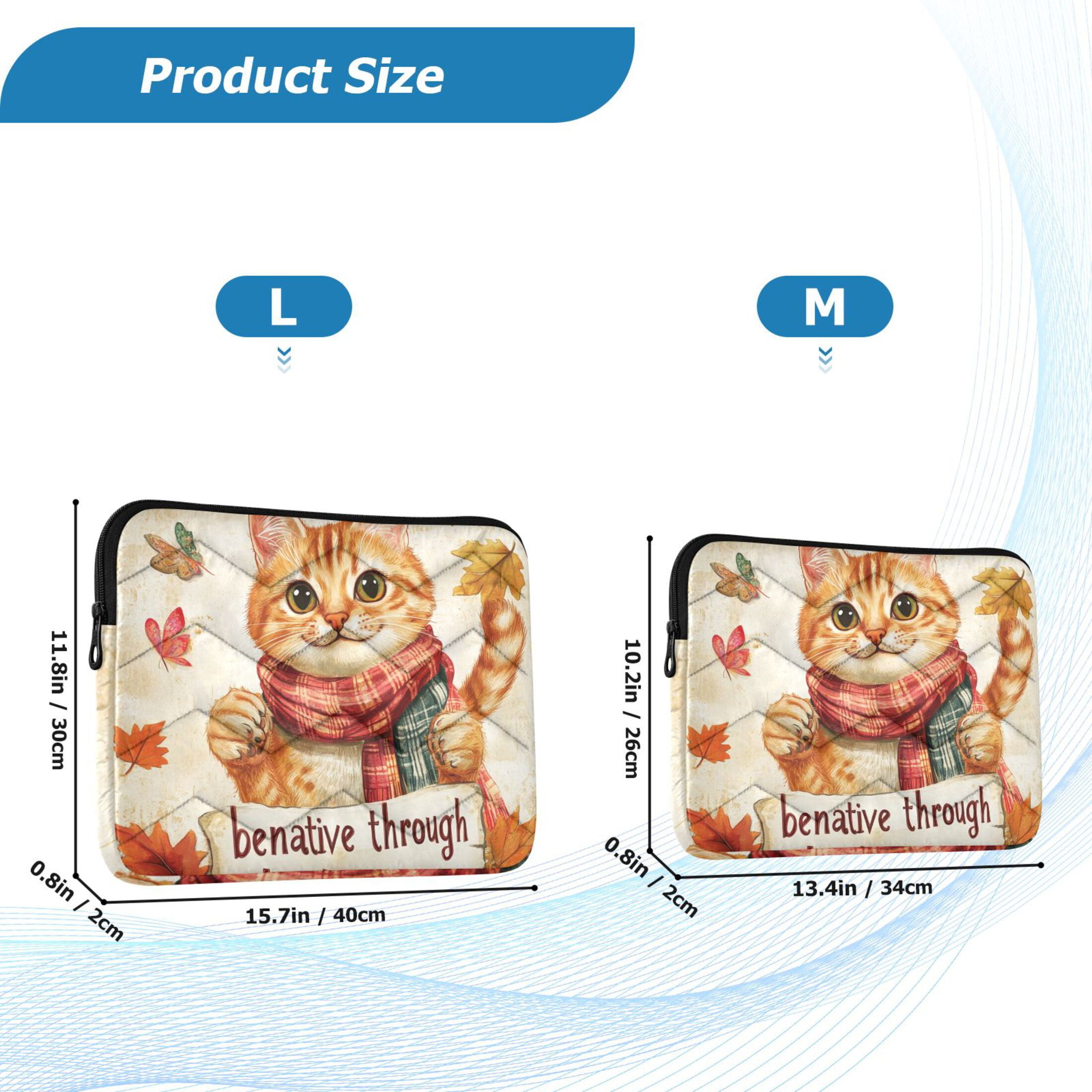 YAZAOO Laptop Sleeves Simplicity Creative Pattern Slim and Light YAZAOO Laptop Bag Style No ...