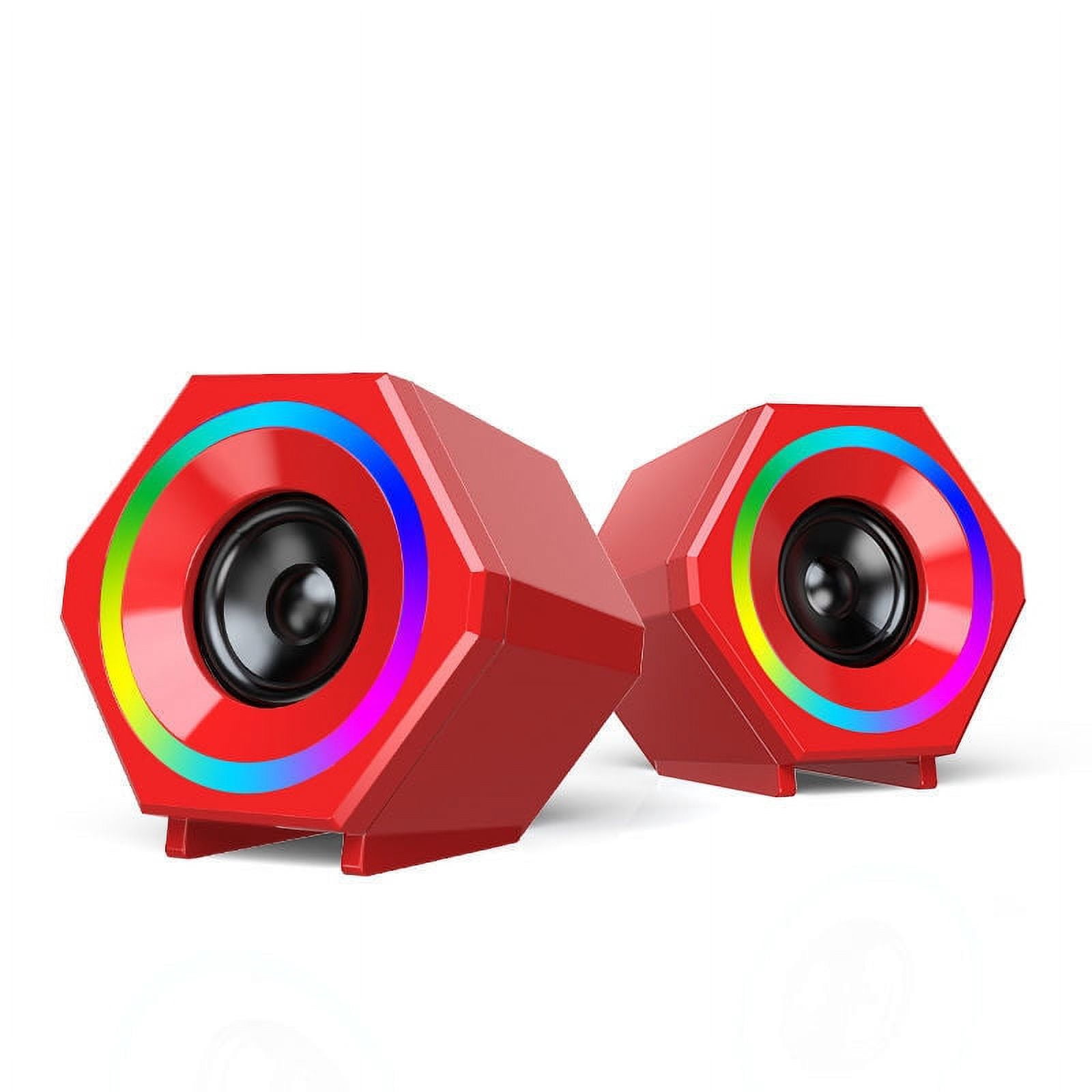 Laptop Speaker,10W USB Powered Gaming Speaker,Enhanced Clear Stereo ...