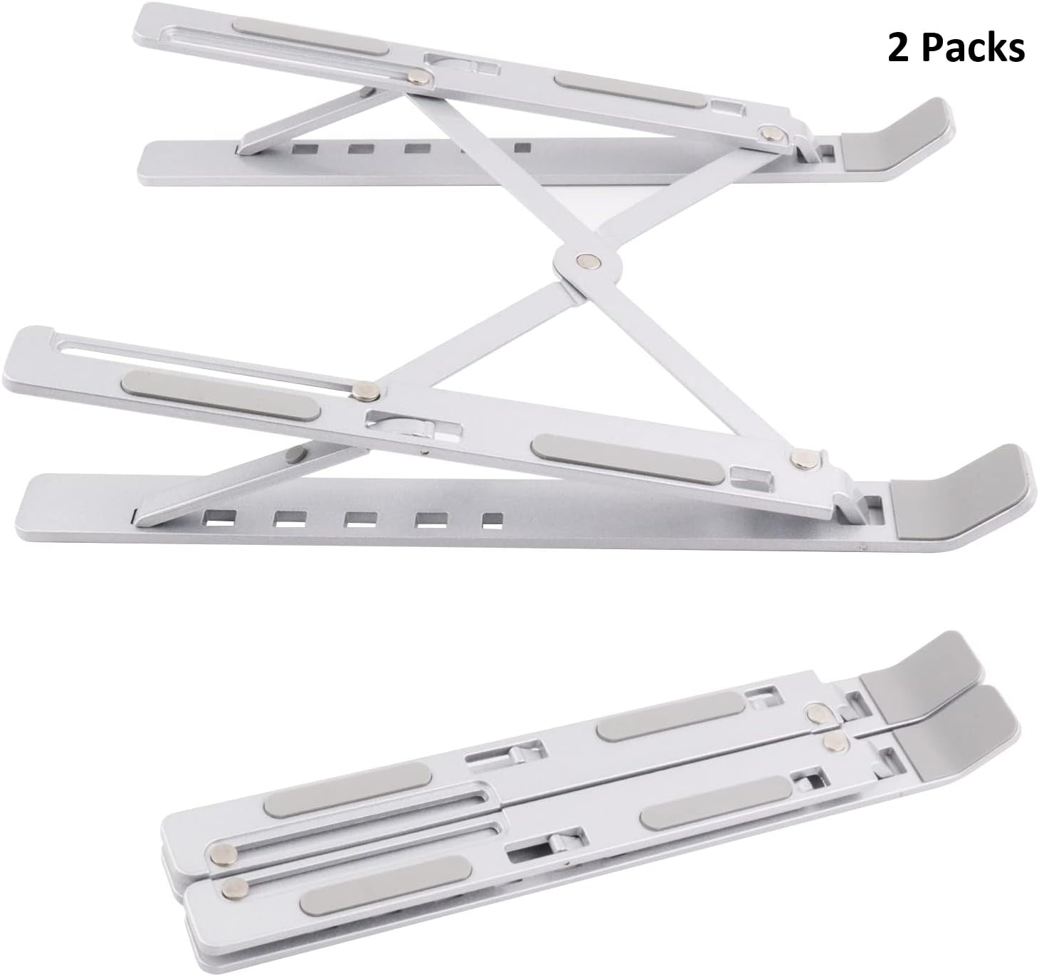 Laptop Stand, 2 Pack Portable Laptop Holder Computer Stand for Desk ...