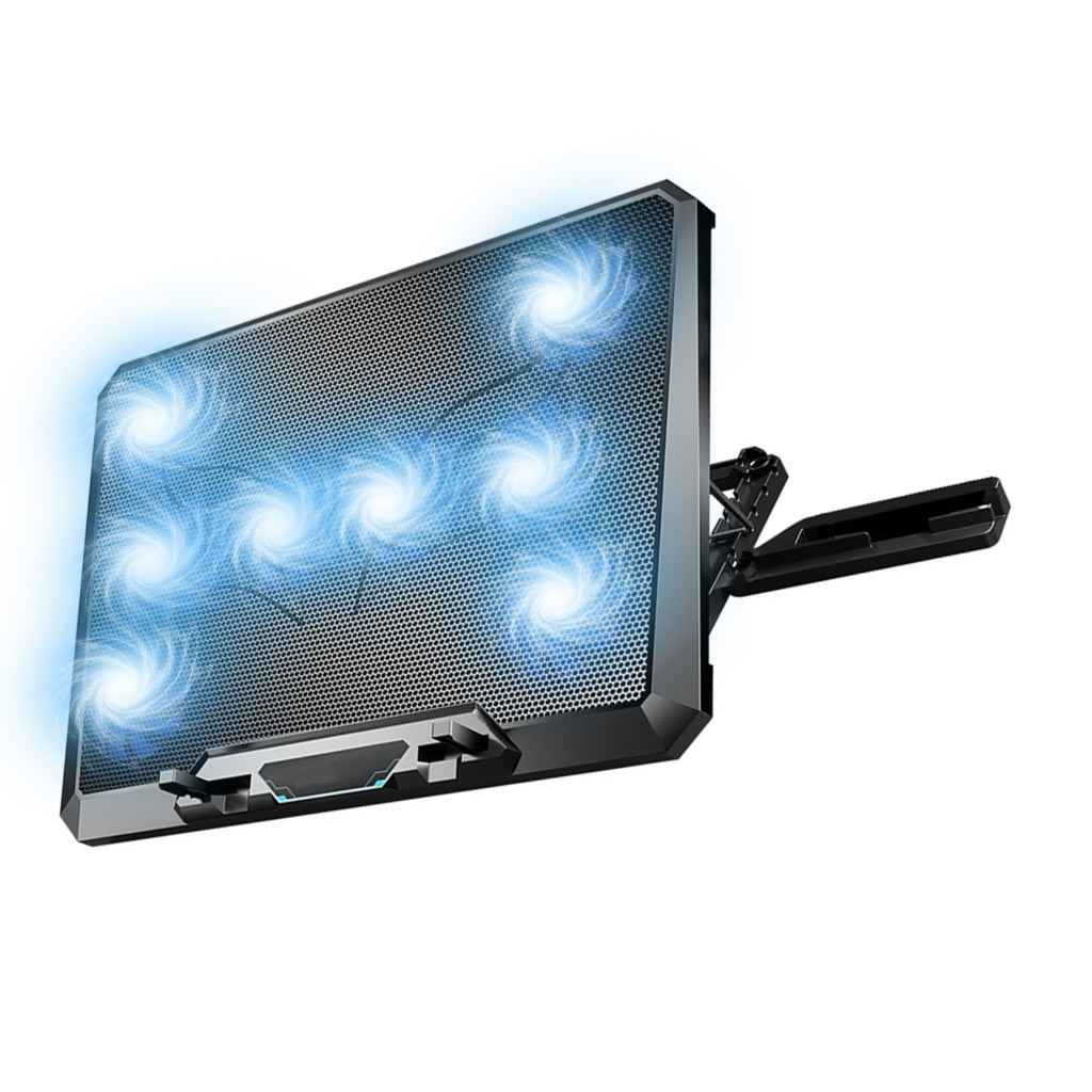 Laptop Stand 8 Quiet Cooling Fan Notebook Holder Backlit Radiator ...