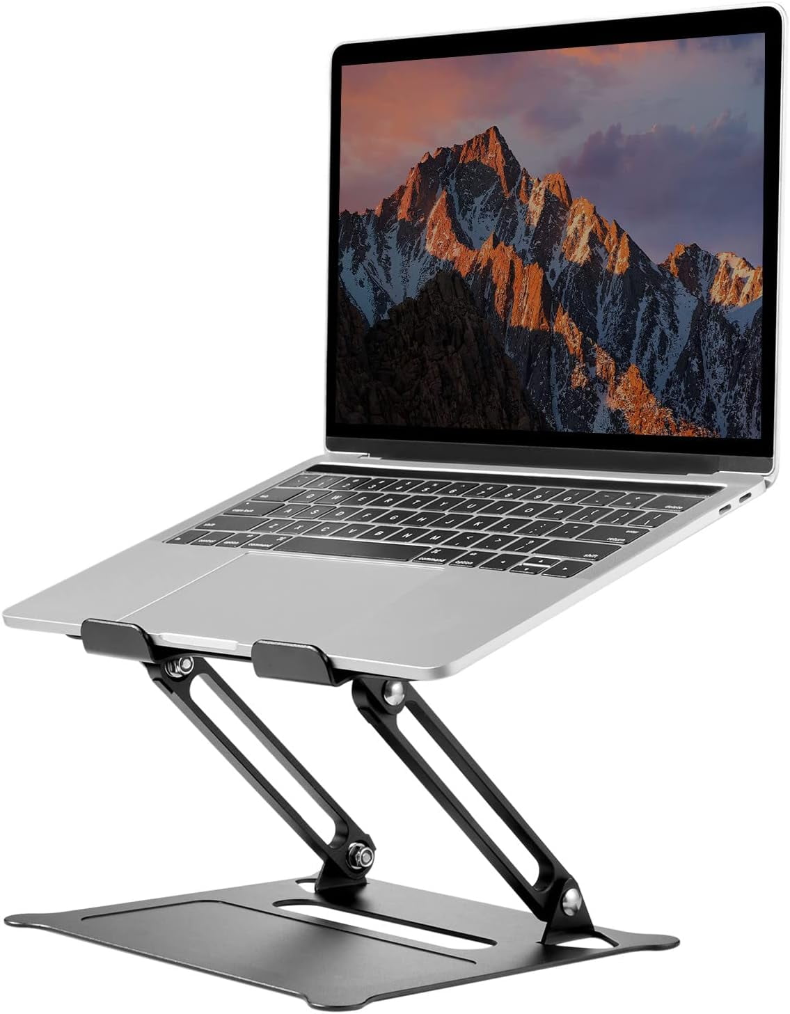 Laptop Stand, Adjustable Aluminum Laptop Riser for Desk, Foldable ...