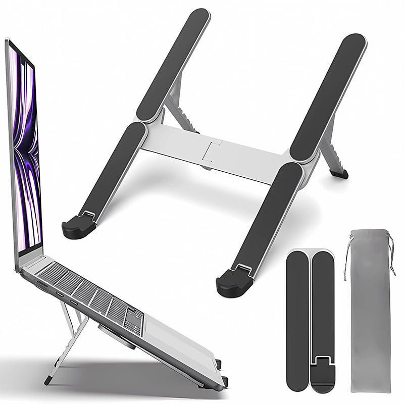 Laptop Stand Adjustable Ergonomic Foldable Portable Desktop Stand Full ...
