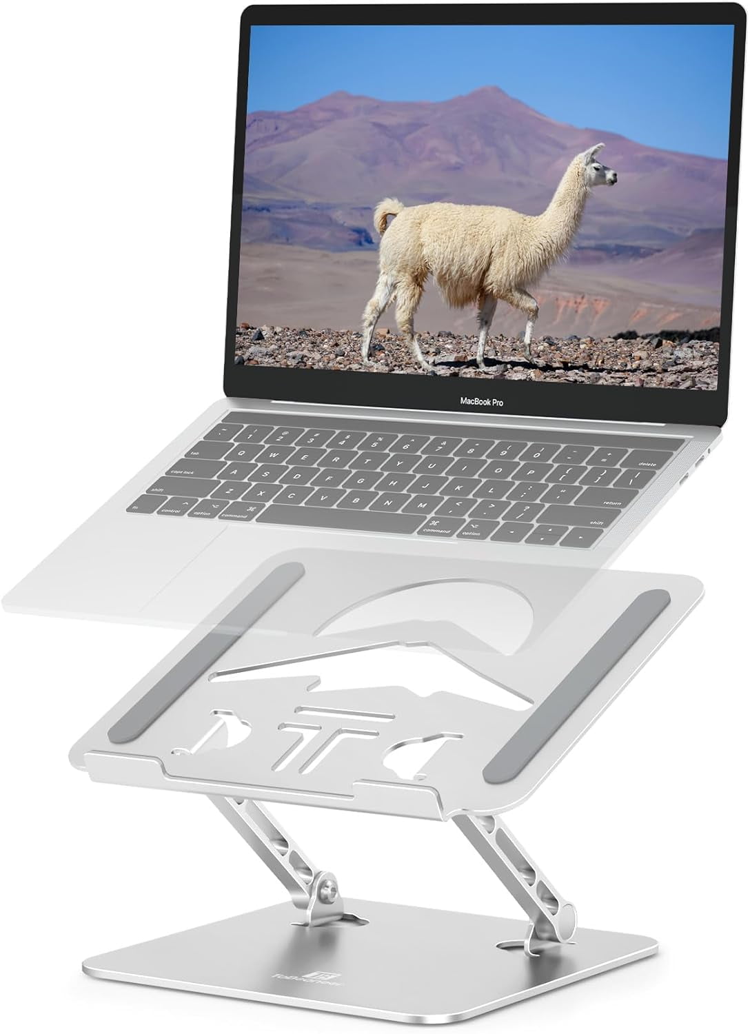 Laptop Stand Adjustable Laptop Holder for Desk, Ergonomic & Foldable ...