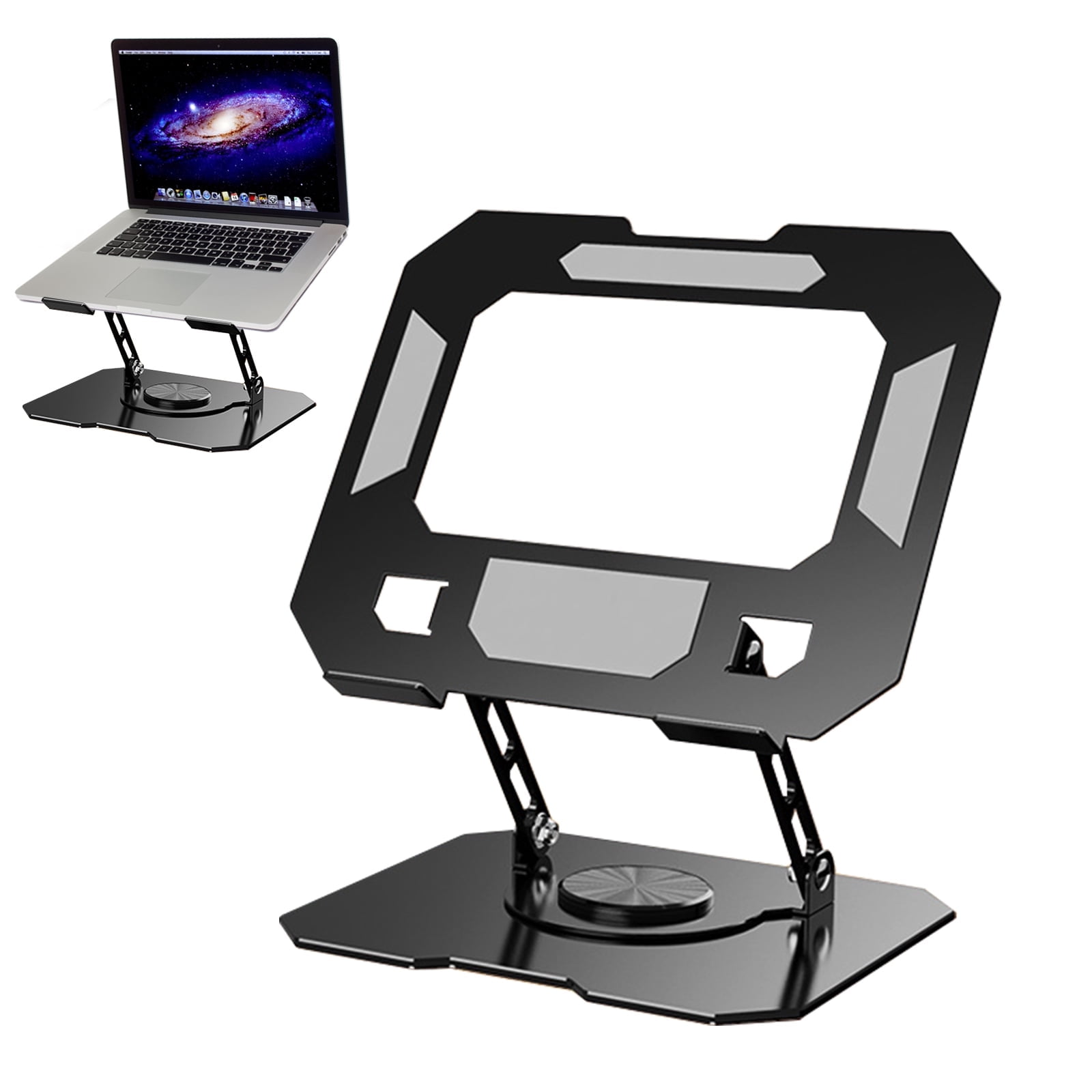YYBD Laptop Stand, Adjustable, with 360° Swivel Base, Ergonomic Laptop ...