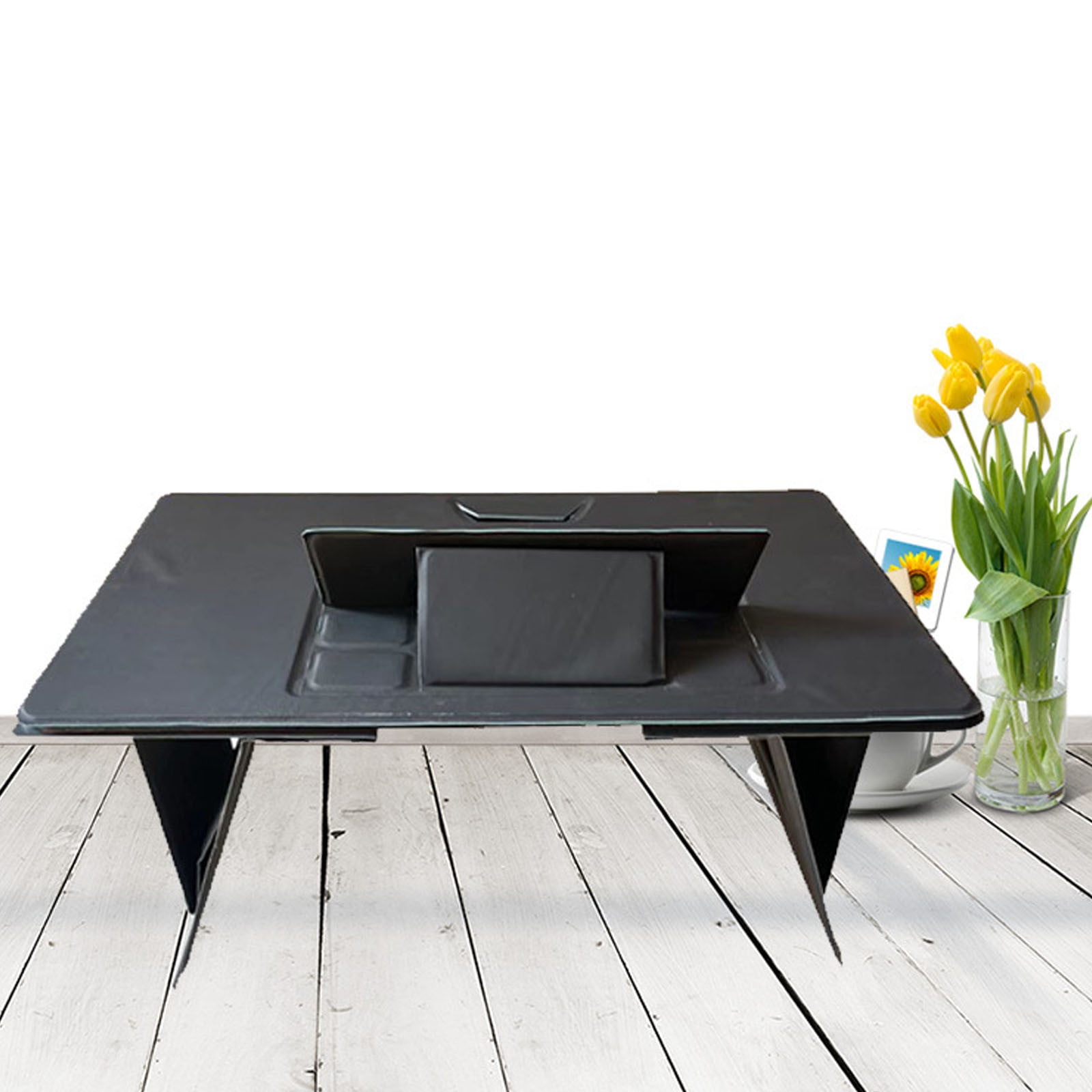 Laptop Stand for Bed, Foldable Laptop Table with Magnetic Holder, 45 ...