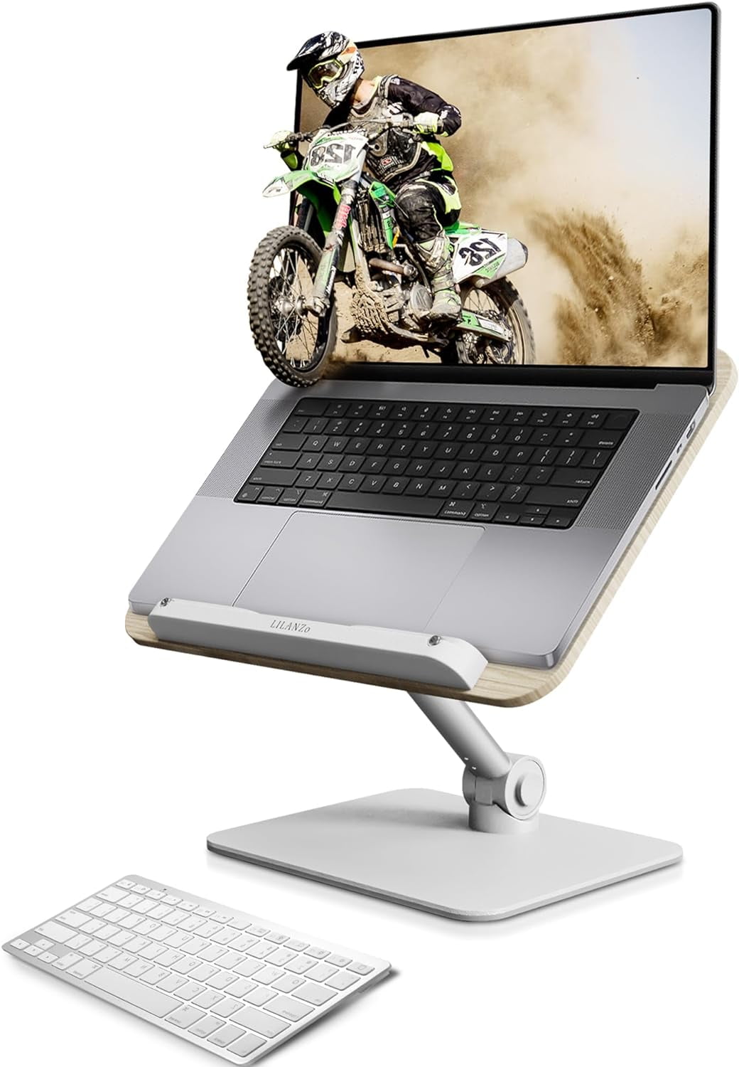 Laptop Stand for Desk Adjustable Height Laptop Riser, Large Ergonomic ...