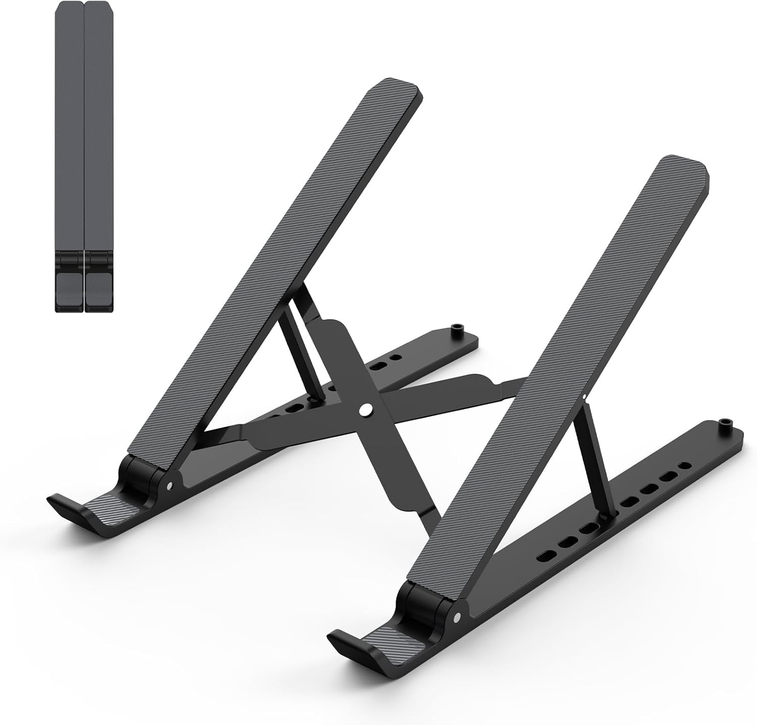 Laptop Stand for Desk, Adjustable Laptop Riser ABS+Silicone Foldable ...