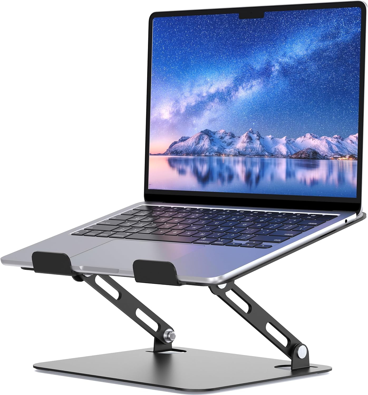 Laptop Stand for Desk, Portable Adjustable Laptop Riser, Ergonomic ...