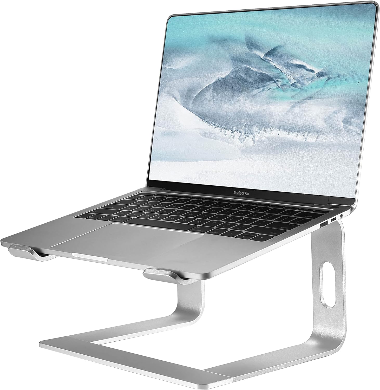 Laptop Stand for Desk - Sturdy Aluminum Computer Stand, Compact Laptop ...
