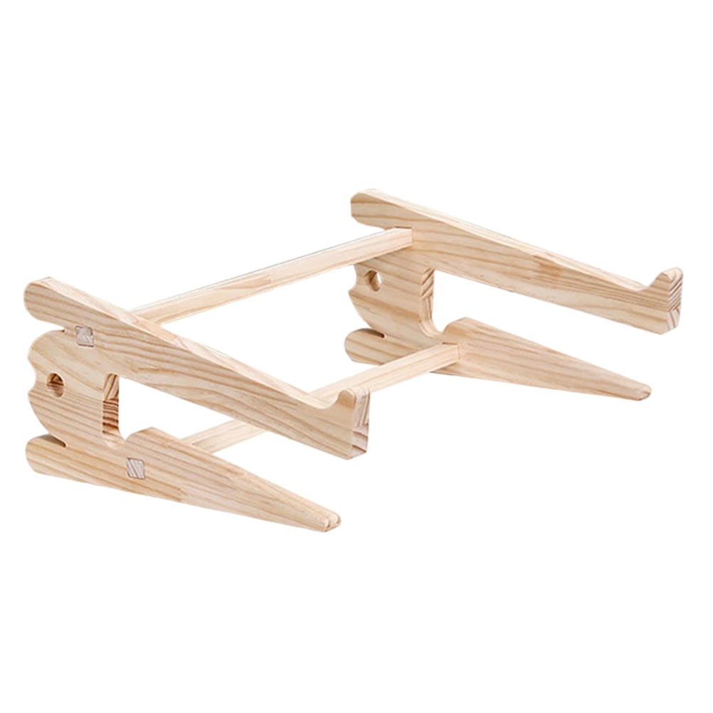 FENGGUIQU Adjustable Wooden Laptop Supporting Stand Home Office Use ...