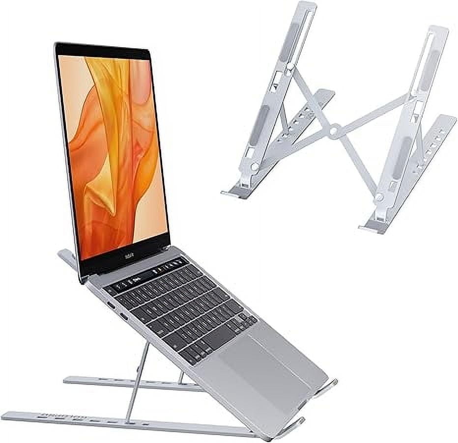 Laptop Stand for Desk, Adjustable Laptop Riser ABS+Silicone Foldable ...