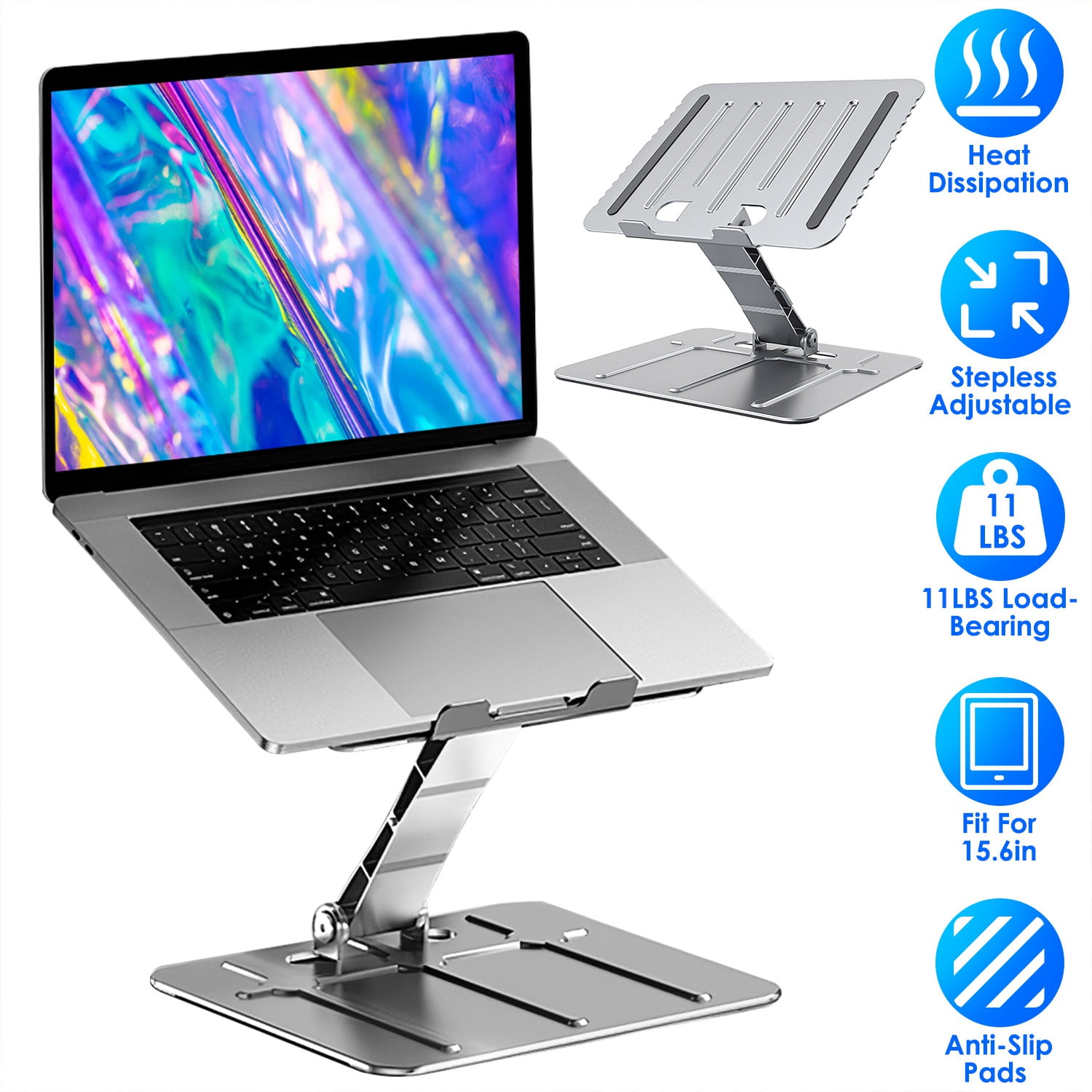 Laptop Stand for Desk, iMounTEK 15.6" Ergonomic Folding Computer Stand ...