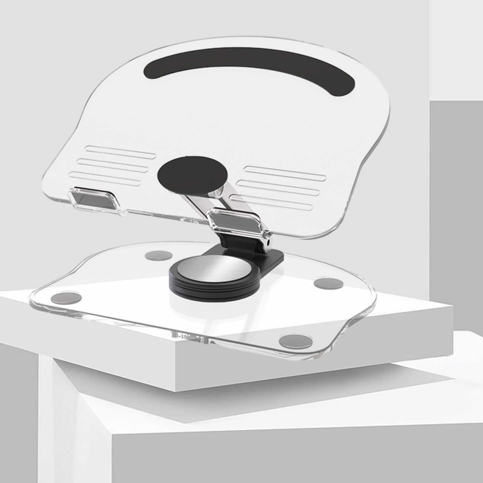 Laptop Stand with 360-Degree Rotating Base,Strong Load-bearing Computer ...