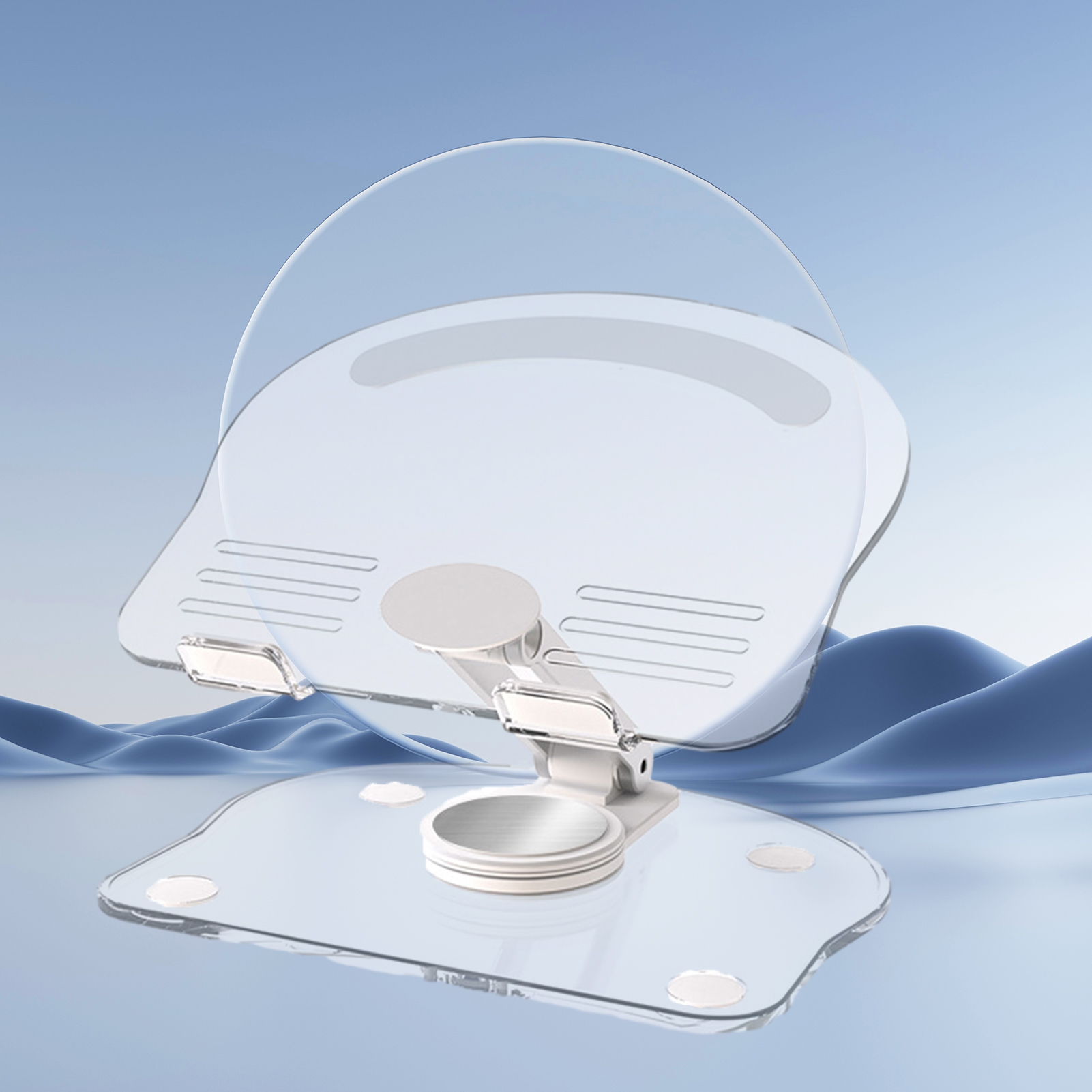 Laptop Stand with 360-Degree Rotating Base,Strong Load-bearing Computer ...