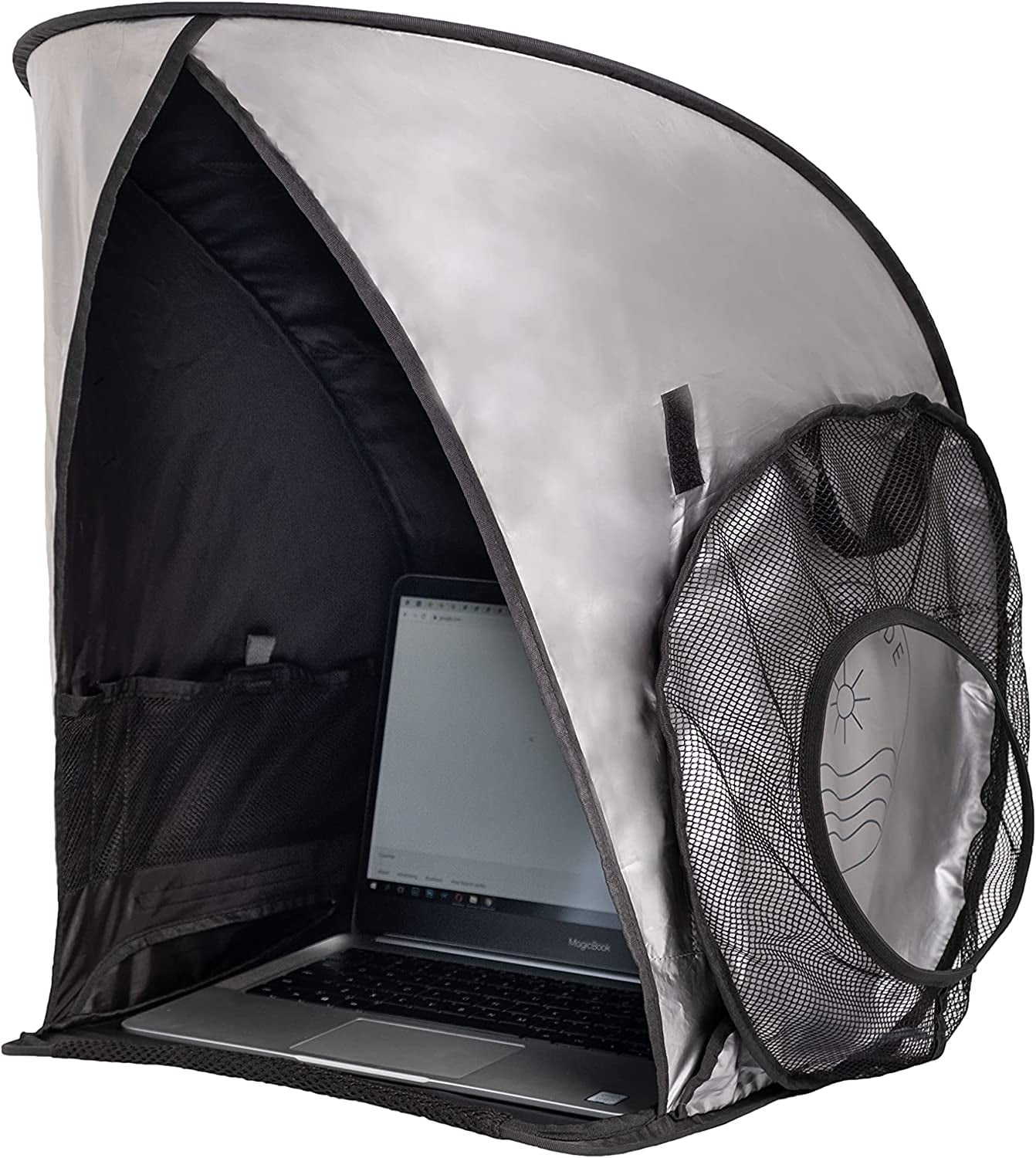 Laptop Sun Shade for Working Outside | Glare Blocker | Heat Reflective ...