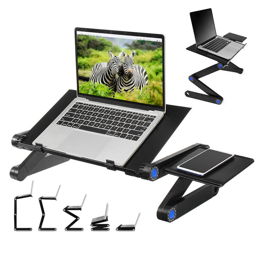 Laptop Table Stand Adjustable Riser Portable with Mouse Pad Fully ...