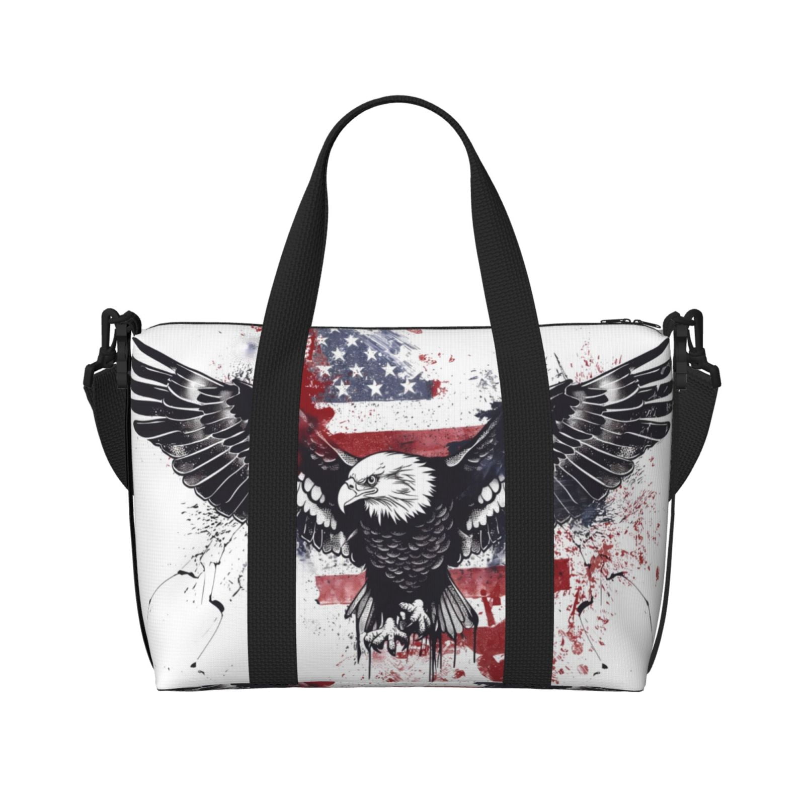 Laptop Tote Bag for Women Work - American Flag Eagle Art Gym Bag for ...