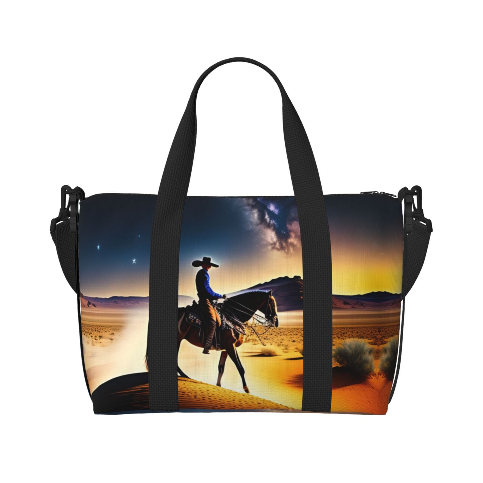 Laptop Tote Bag for Women Work - Azure Sky Western Desert Cowboy Gym ...