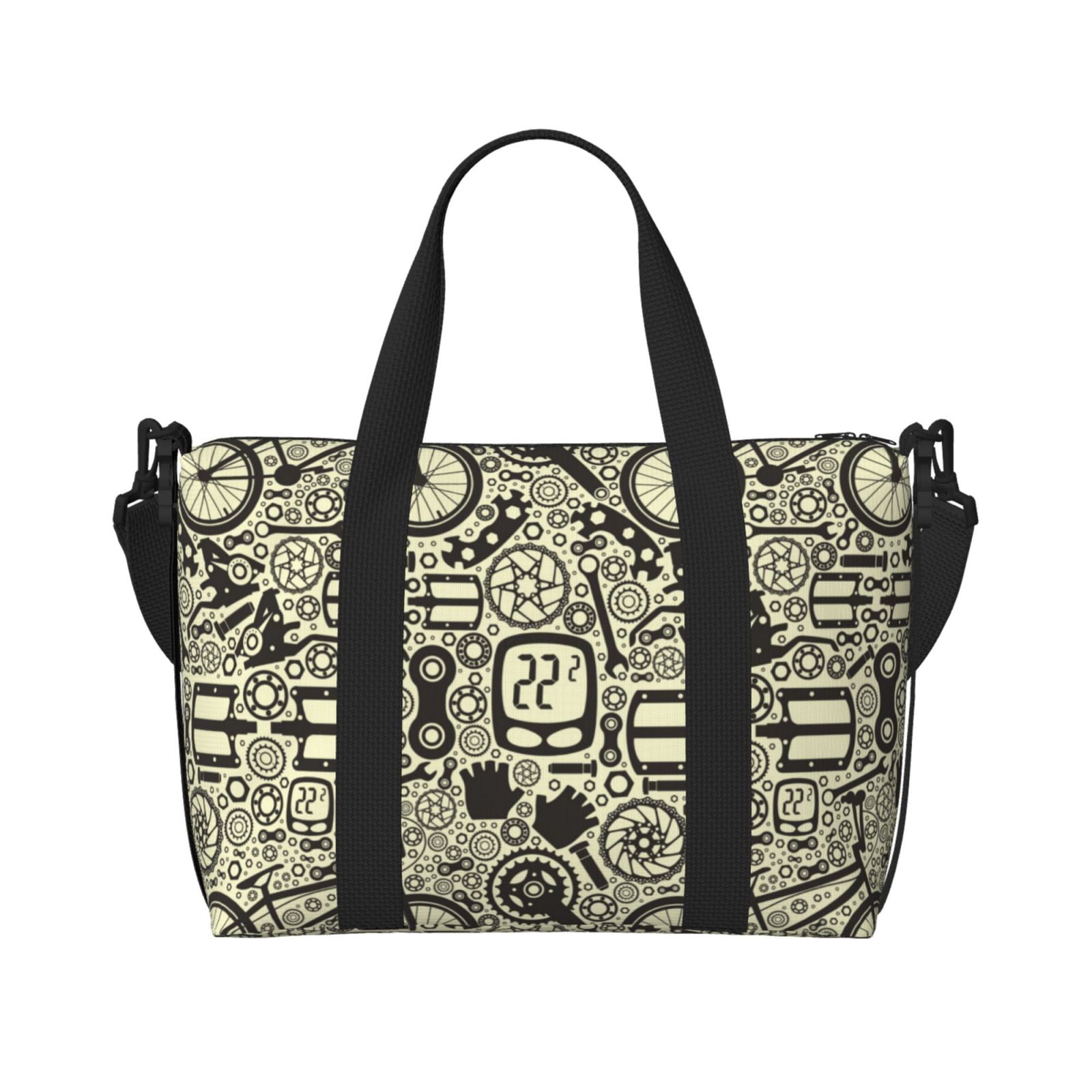 Laptop Tote Bag for Women Work - Bike Pattern Ethereal Gym Bag for ...