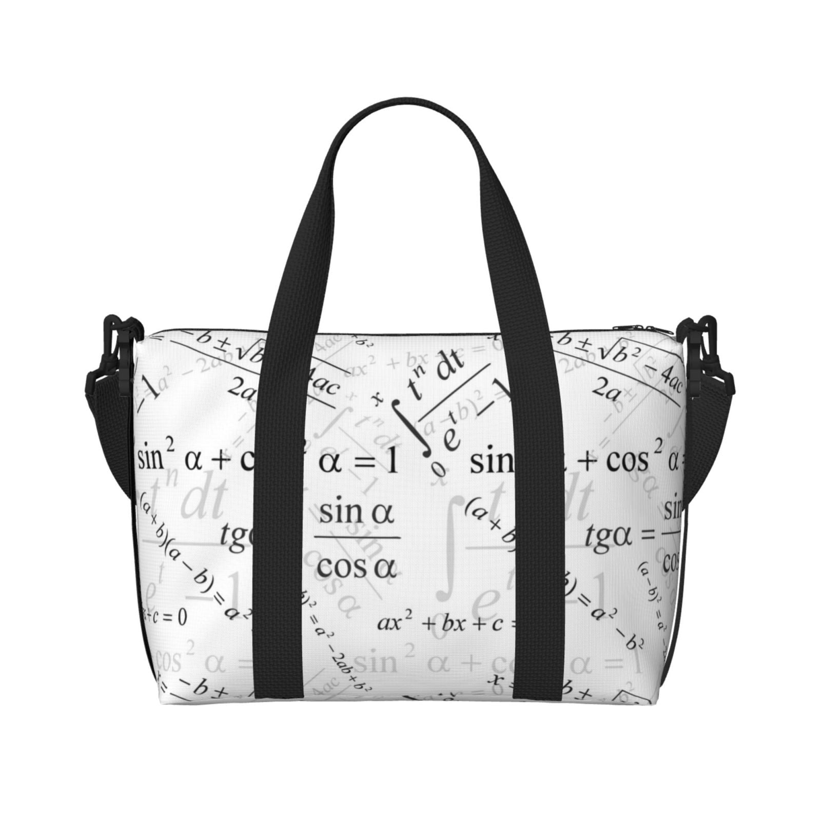 Laptop Tote Bag for Women Work - Math formula design Gym Bag for Women Men, Personal Item ...