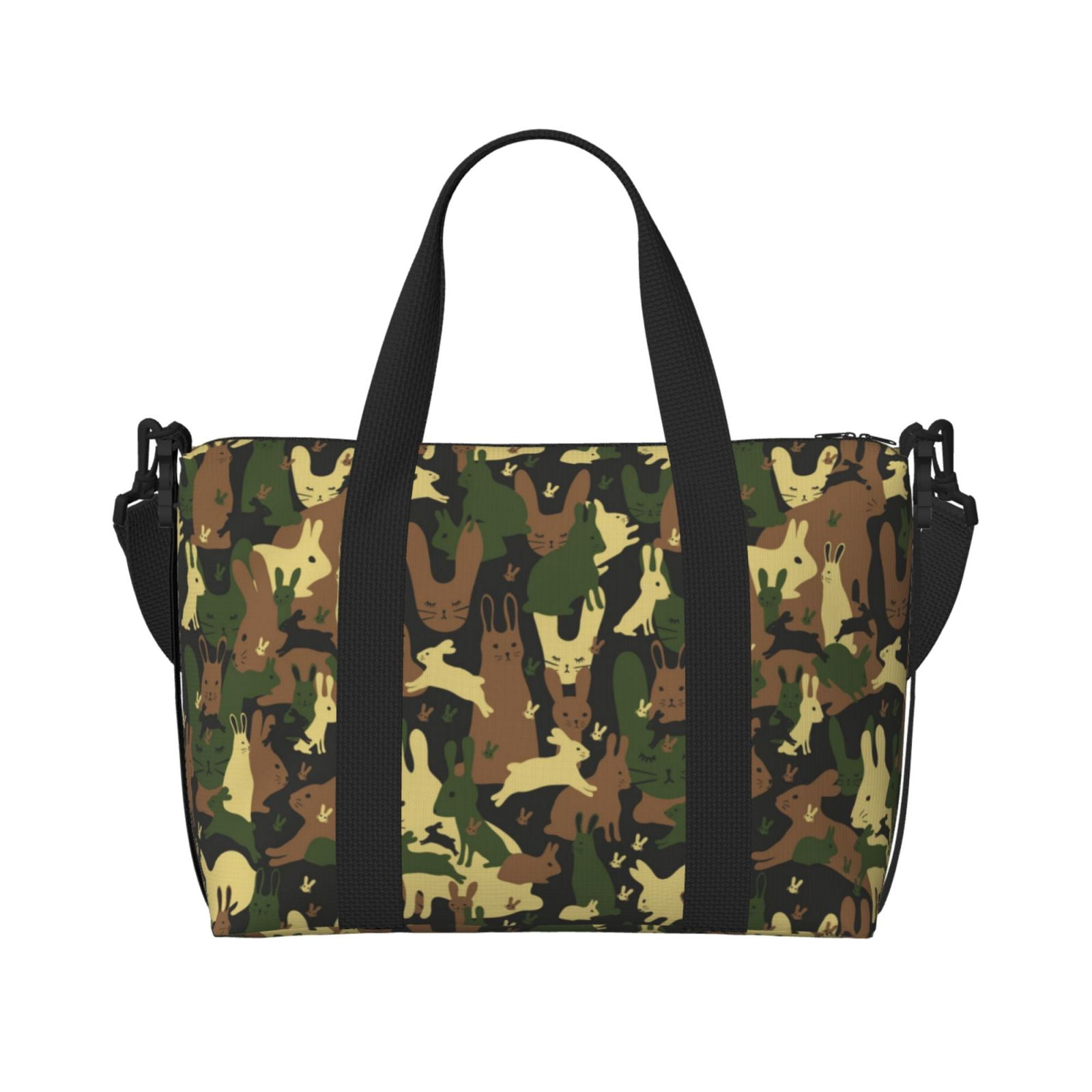 Laptop Tote Bag for Women Work - Rabbit Green Camouflage Gym Bag for ...