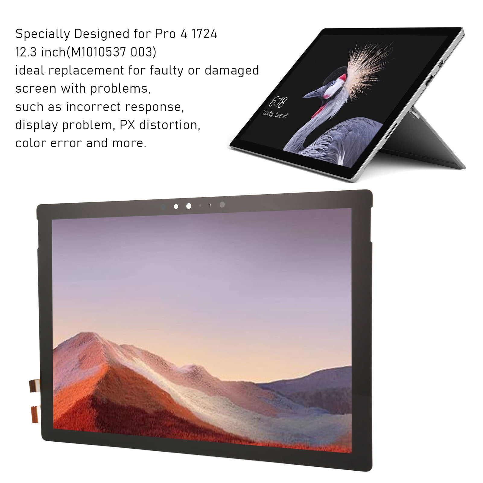 Laptop Touch Display, 12.3" OLED Screen For Easy Repair, Corrects ...