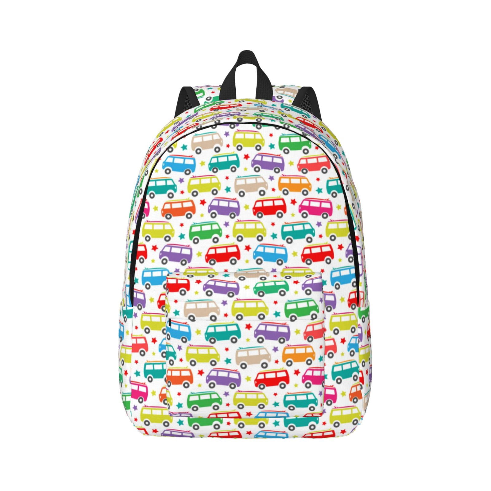 Laptop Travel Backpack Colorful Bus Lightweight Backpack for School ...