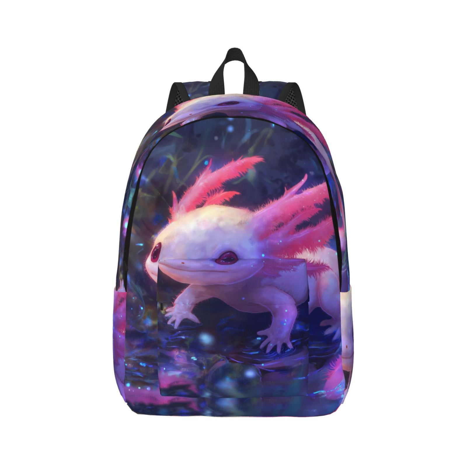 Laptop Travel Backpack Cute Pink Fantasy Axolotl A Lightweight Backpack ...