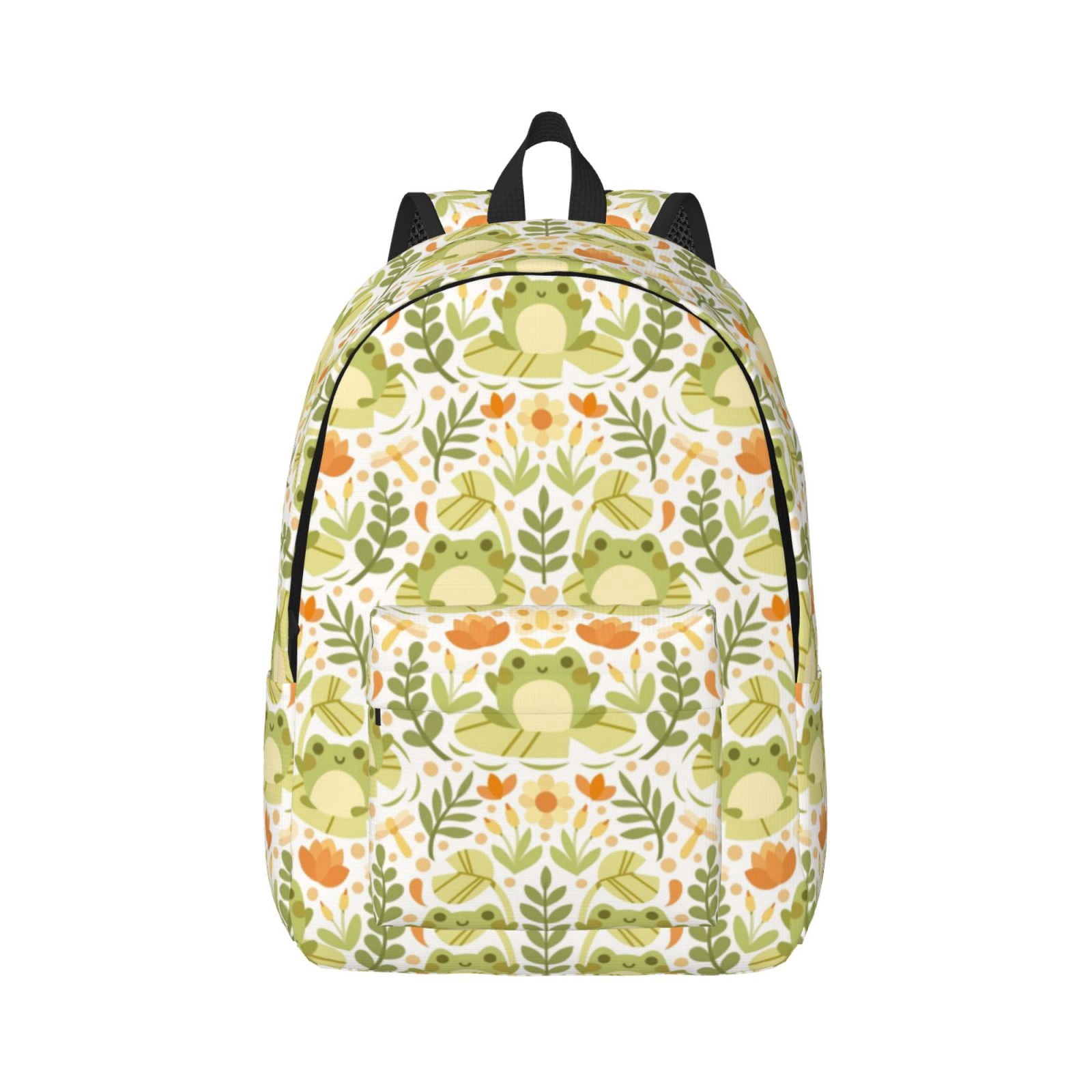 Laptop Travel Backpack Frogs And Botanical Lightweight Backpack for ...
