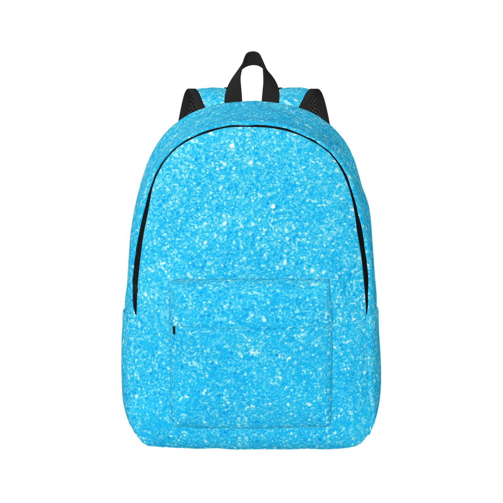 Laptop Travel Backpack Sky Blue Glitter Lightweight Backpack for School, Waterproof College ...