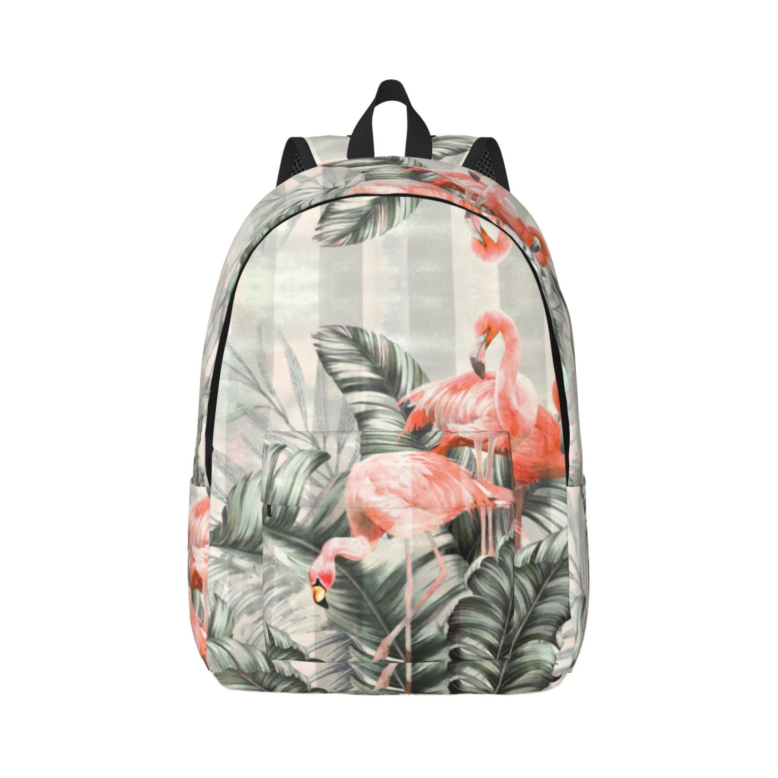 Laptop Travel Backpack Tropical With Flamingos Lightweight Backpack for ...
