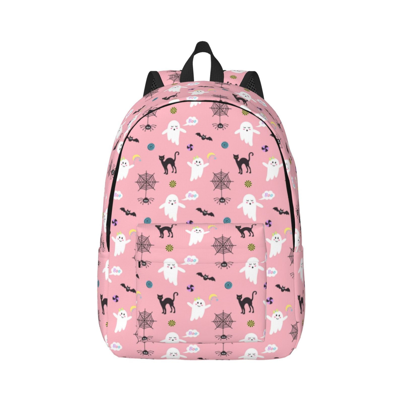 Laptop Travel Backpack pink pattern spooky Lightweight Backpack for ...