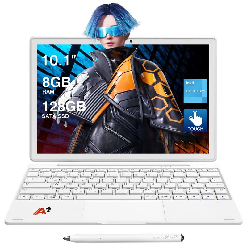 Laptop Tulasi 2 in 1 Touch Screen PC,Win11 8+128GB Free Keyboard and ...