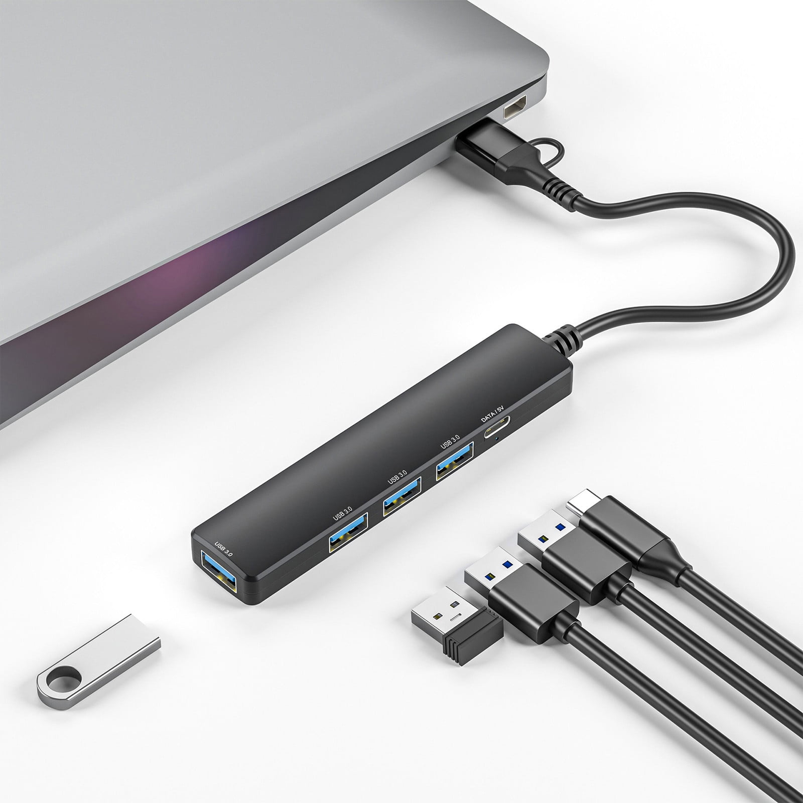 Laptop Type-C Docking Station One To Four USB 3.0 Splitter Hub High ...