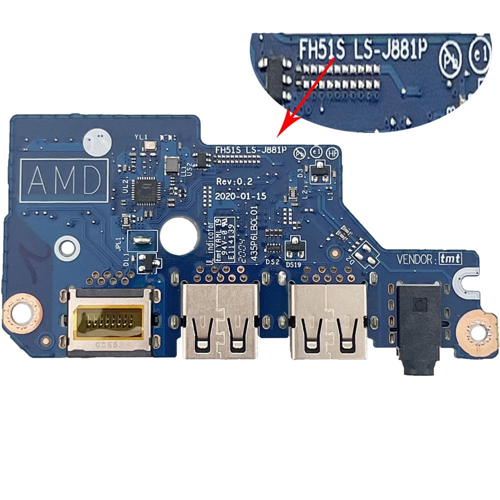 Laptop USB Audio SD Card Reader Board For ACER FH51S LS-J881P New ...