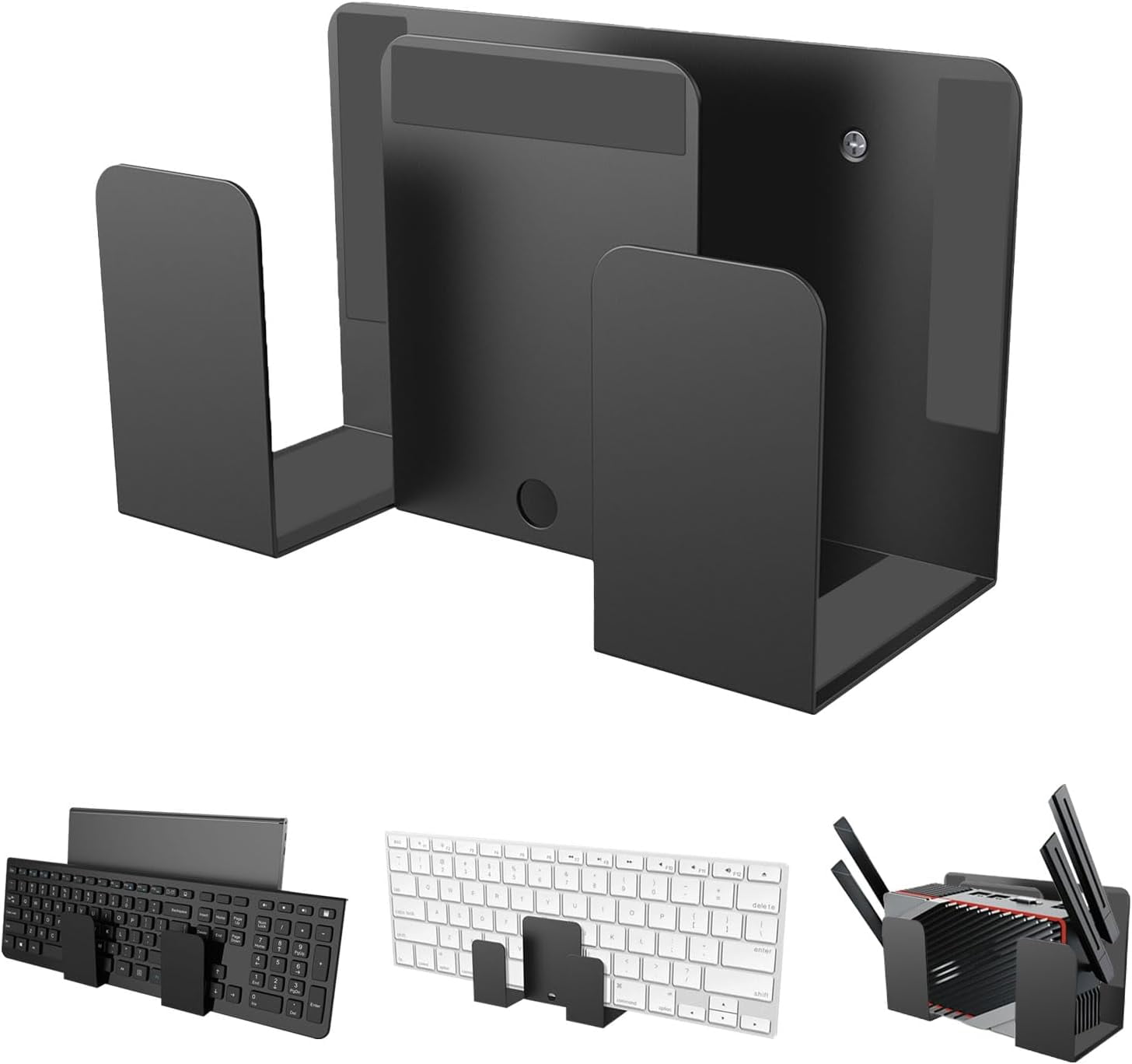 Laptop Wall Mount,PC Wall Mount Laptop Holder with Adhesive and Screw ...