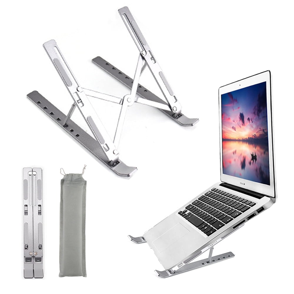 Laptop stand Adjustable aluminum folding portable laptop stand ...