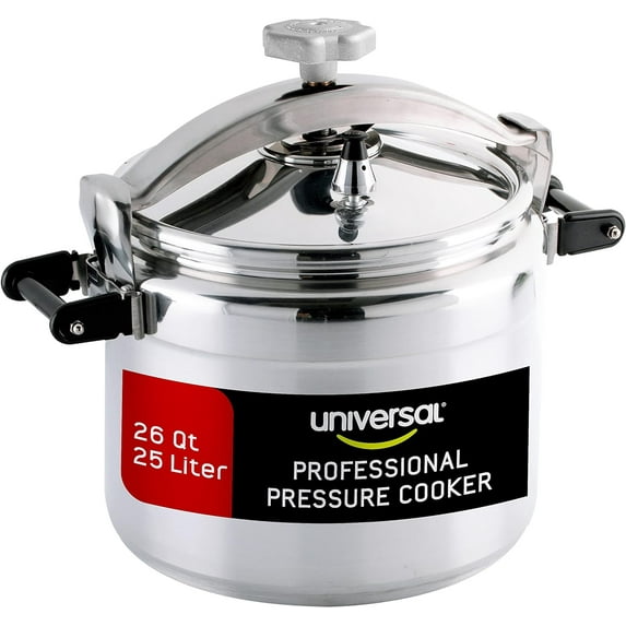 Lar) 26-Quart Aluminum Pressure Cooker for Professional Use ...