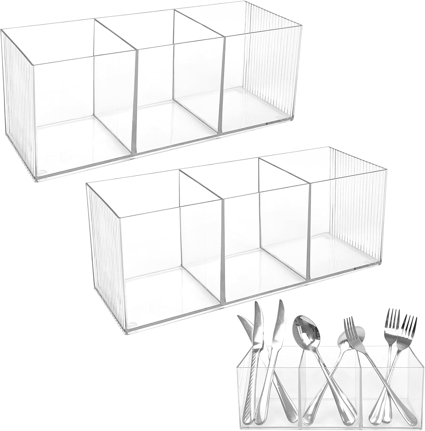 Lar Cutlery Stora Orizer, Plastic Utensil Holder Orizer Caddy for ...