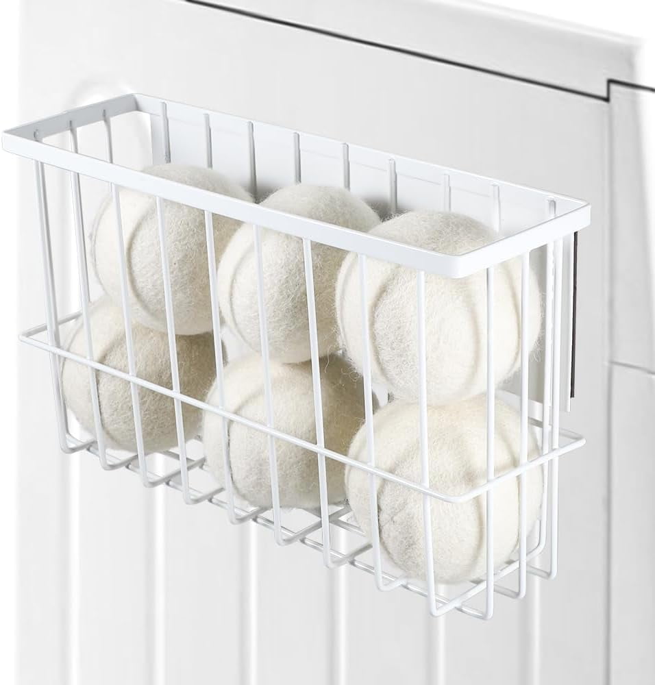 Lar Dryer B Organizer Magnetic Stora Bin, Basket Holder for Laundry ...